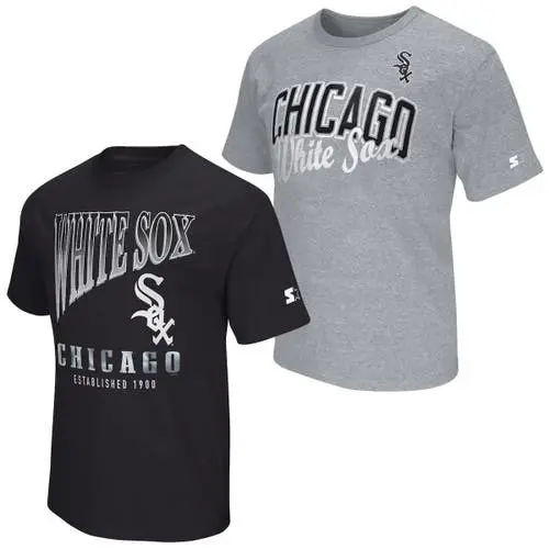 STARTER Heather Gray Chicago White Sox Two-pack T-shirt Set