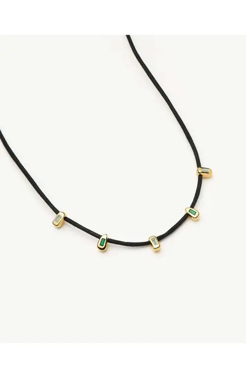 MISSOMA Molten Stone Baguette Slide Necklace