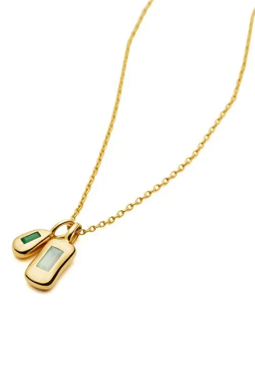 MISSOMA Molten Stone Bean Pendant Necklace