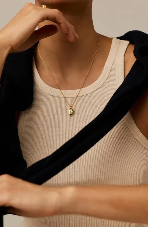 MISSOMA Molten Stone Bean Pendant Necklace