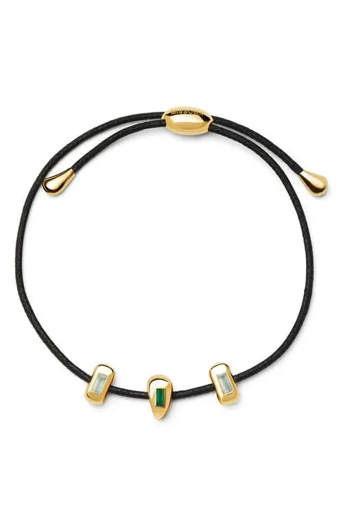 MISSOMA Molten Stone Baguette Cord Bracelet