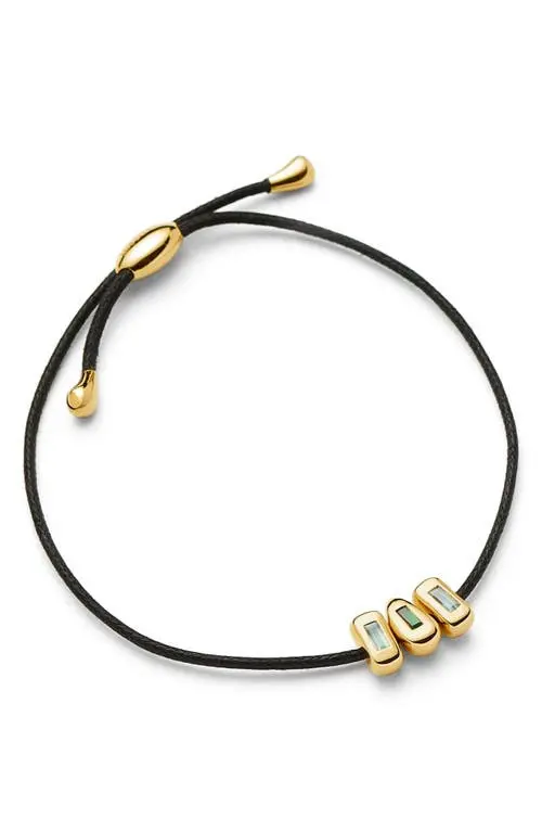 MISSOMA Molten Stone Baguette Cord Bracelet