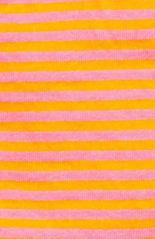 YANYAN Patchwork Stripe Linen Blend Beanie