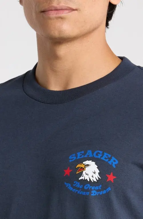 SEAGER CO Great American Dream Cotton Graphic T-shirt