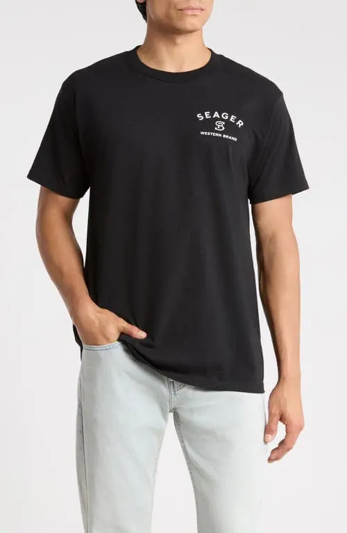 SEAGER CO Logo Graphic T-shirt - Black