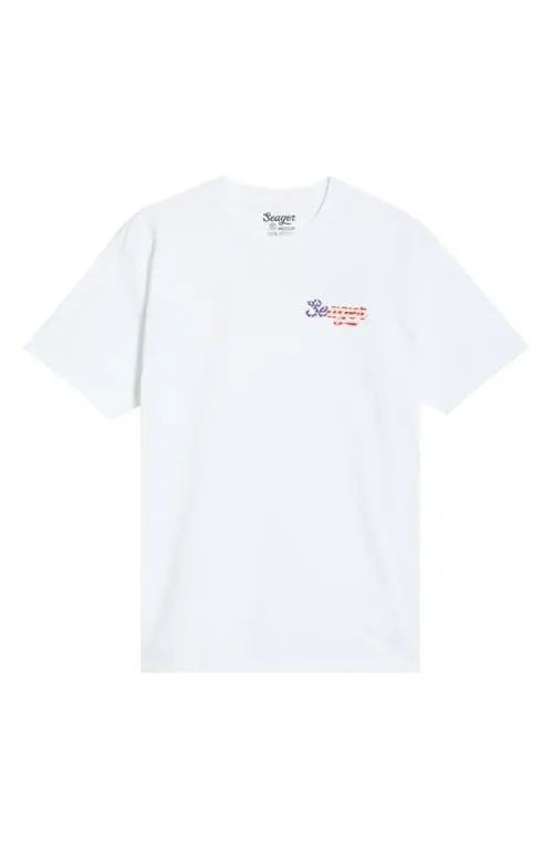 SEAGER CO Usa Russ Cotton Graphic T-shirt