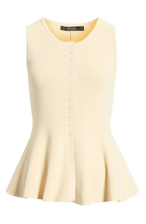 Deluc Puglia Knit Peplum Vest