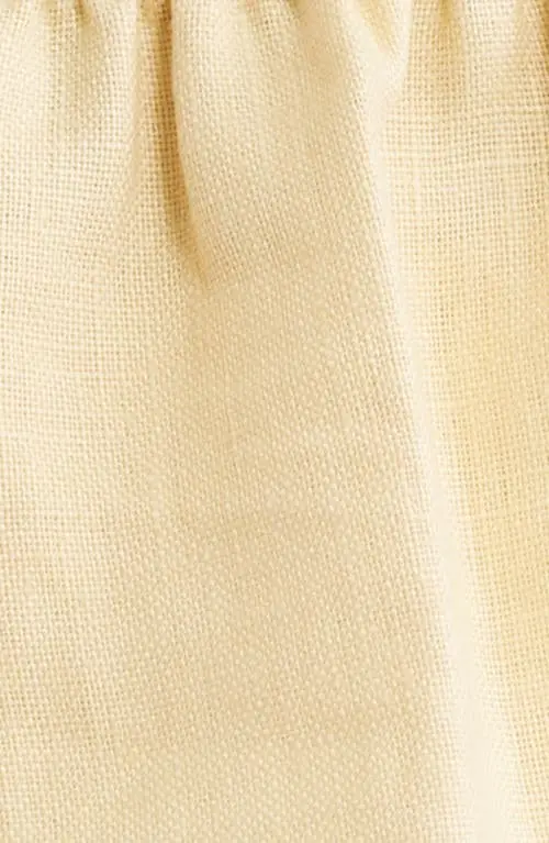 Faithfull The Brand Tiera Smocked Linen Strapless Top