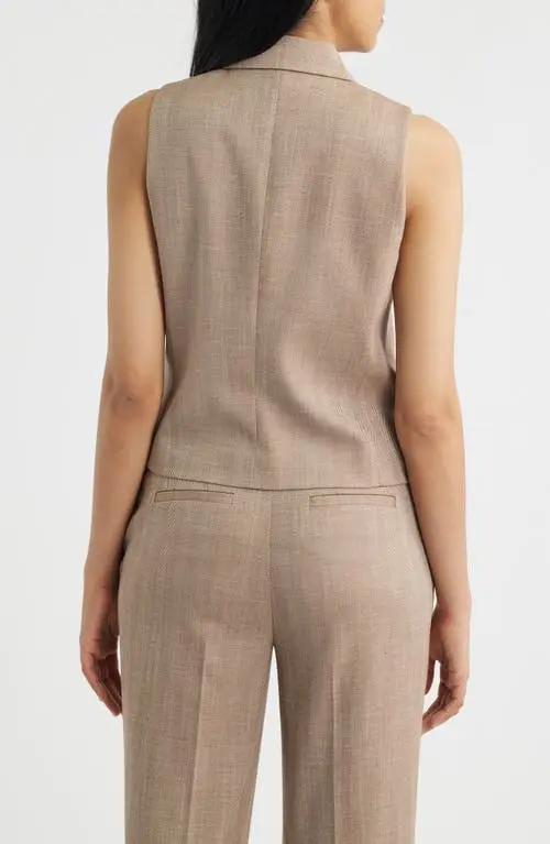 Anne Klein Herringbone Vest