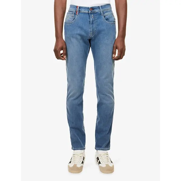 REPLAY Anbass Slim-fit Stretch Denim Jeans