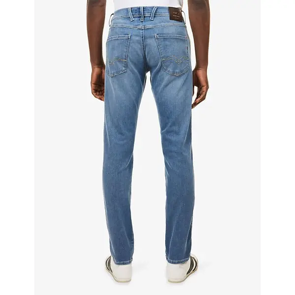 REPLAY Anbass Slim-fit Stretch Denim Jeans