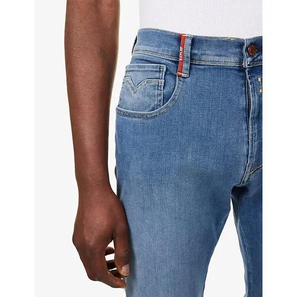 REPLAY Anbass Slim-fit Stretch Denim Jeans