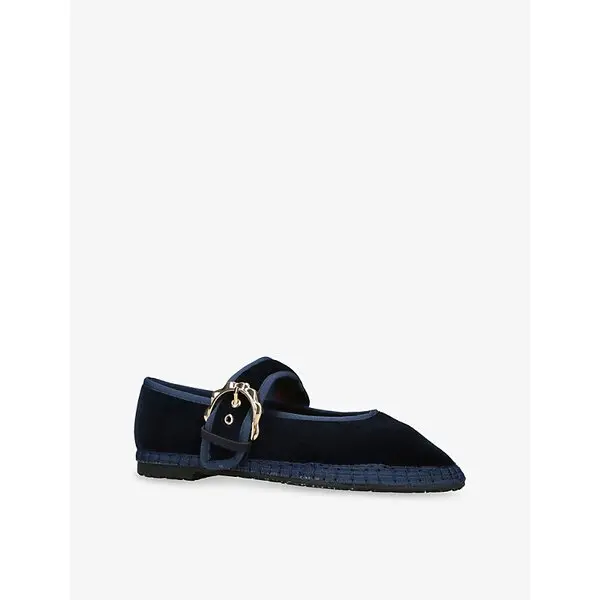 FLABELUS Sophie Velvet Ballet Flats