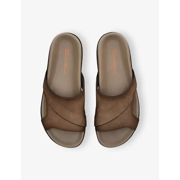 Santoni Downtime Suede Sandals