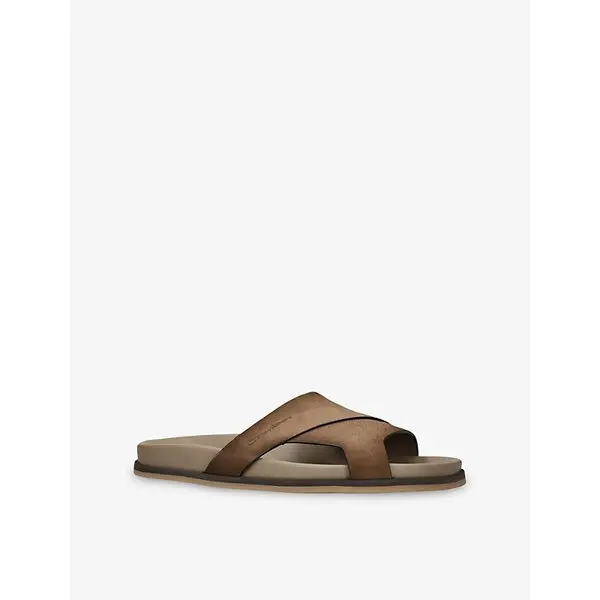 Santoni Downtime Suede Sandals