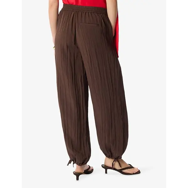 Whistles Balloon-leg Tie-hem Woven Trousers
