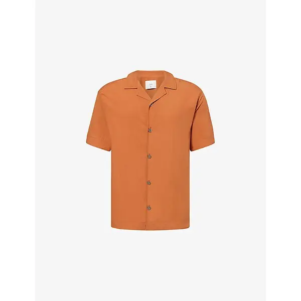 CHE Valbonne Short-sleeve Woven Shirt - Rust-41