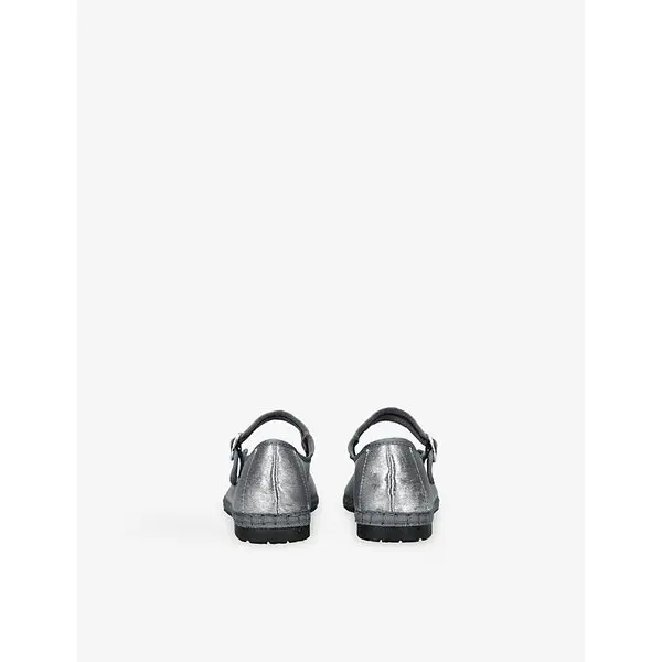 FLABELUS Lavinia Velvet Mary-jane Flats