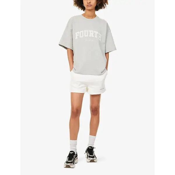 4TH & RECKLESS Brand-print Cotton T-shirt