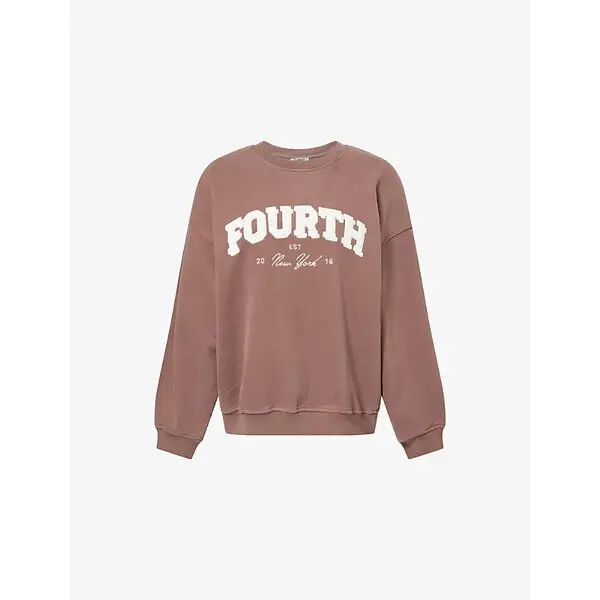 4TH & RECKLESS Capucine Brand-logo Cotton Sweatshirt