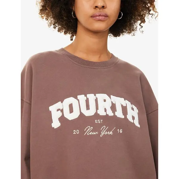 4TH & RECKLESS Capucine Brand-logo Cotton Sweatshirt