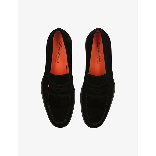 Santoni Easy Suede Loafers