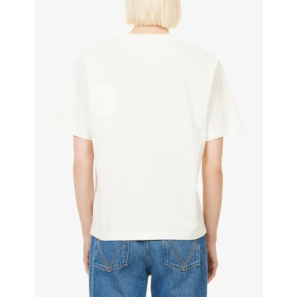 Bottega Veneta Leather Pocket Cotton T-shirt