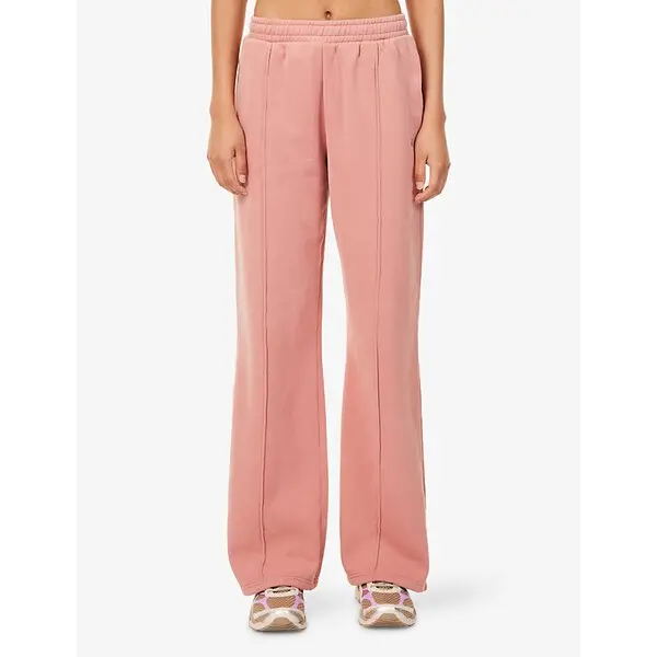 4TH & RECKLESS Fergie Embroidered Cotton Jogging Bottoms