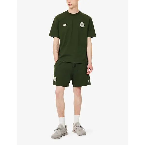 Stone Island X New Balance Drawstring Cotton-jersey Shorts