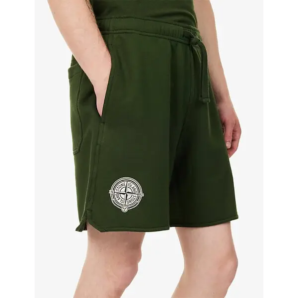 Stone Island X New Balance Drawstring Cotton-jersey Shorts