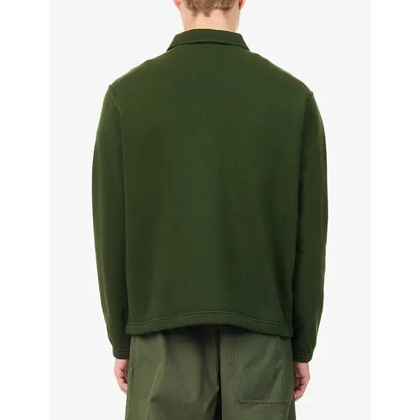 Stone Island X New Balance Drill Brand-patch Cotton Polo Sweatshirt