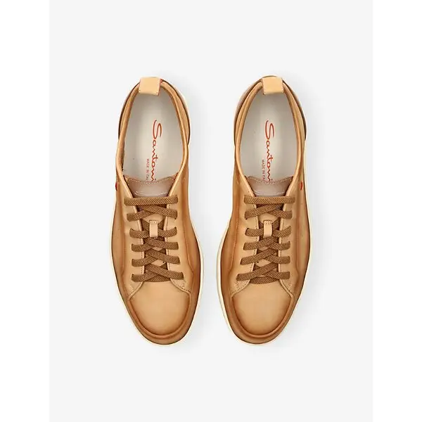 Santoni Monte Carlo Leather Trainers
