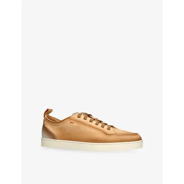 Santoni Monte Carlo Leather Trainers