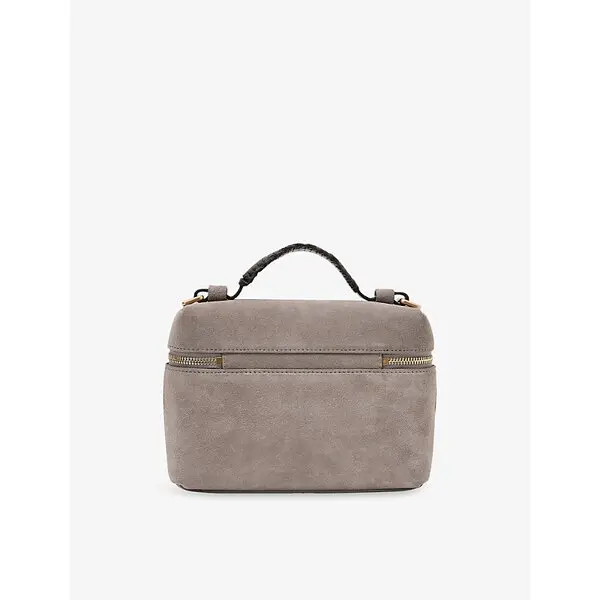 REISS Ines Vanity Suede Cross-body Bag