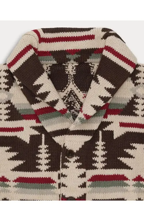 FORTELA Wyoming Alpaca And Cotton Cardigan With Navajo Design