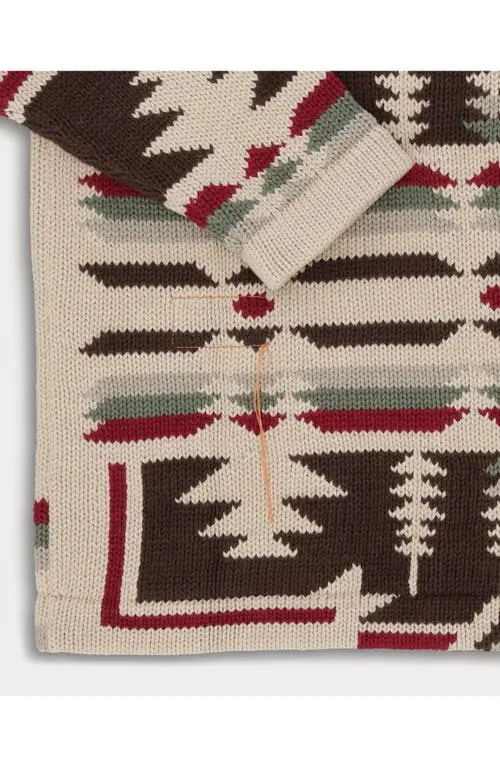FORTELA Wyoming Alpaca And Cotton Cardigan With Navajo Design