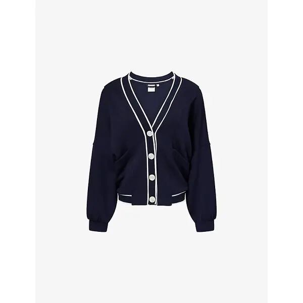 Varley Decker Off-court Jersey Cardigan - Navy
