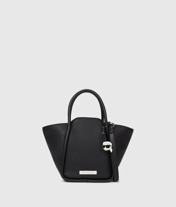 Karl Lagerfeld Ikon Pebble Small Tote Bag - Black