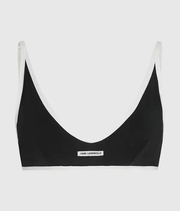 Karl Lagerfeld Monochrome Triangle Bra