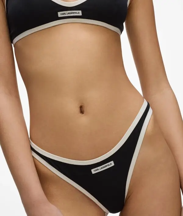 Karl Lagerfeld Monochrome High-leg Thong