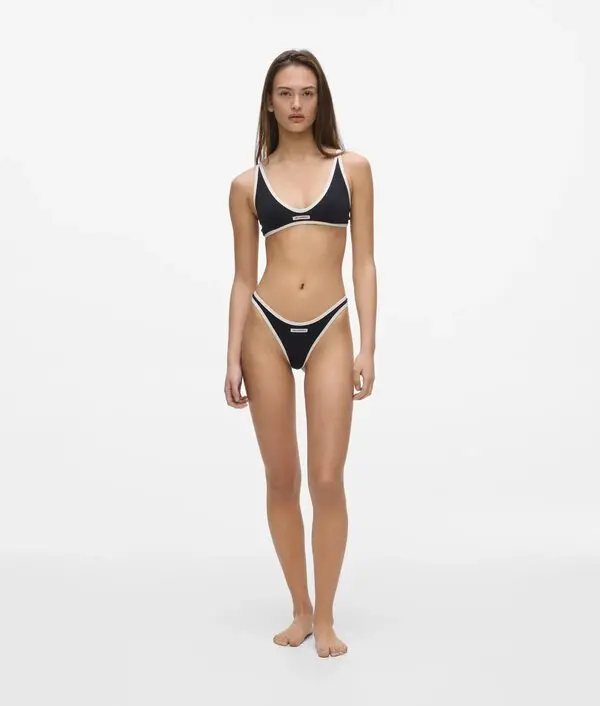 Karl Lagerfeld Monochrome High-leg Thong