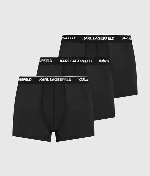 Karl Lagerfeld Logo Micro Trunks 3-pack - Black
