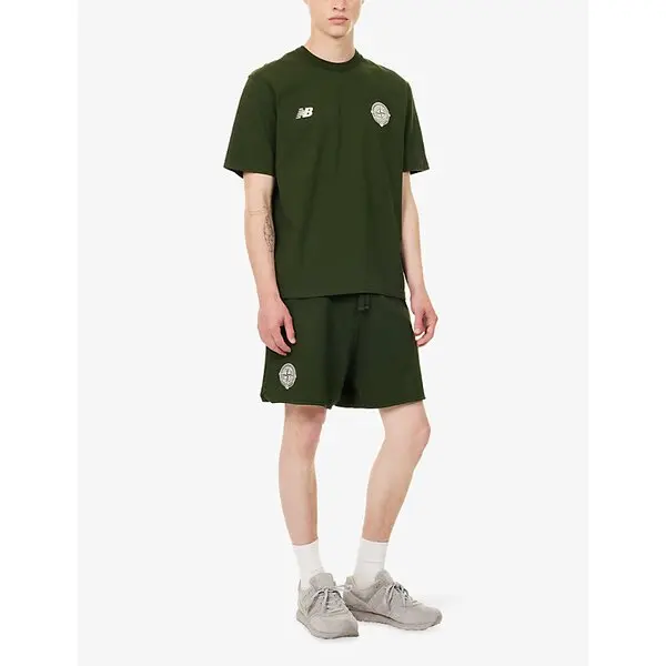 Stone Island X New Balance Brand-patch Cotton T-shirt