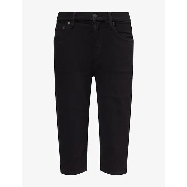 Citizens Of Humanity Devin Cotton-blend Capri Jeans - Black
