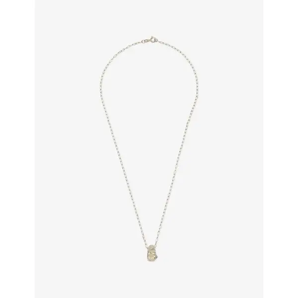 SIMUERO Sterling And Rainbow Moonstone Necklace - Silver
