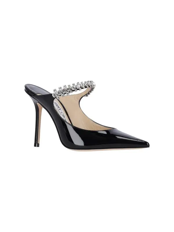 JIMMY CHOO Bing 100" Mules - Black