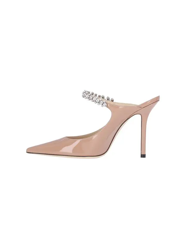 JIMMY CHOO Bing 100" Mules - Pink