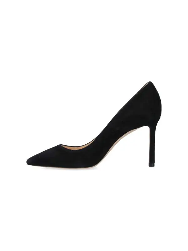 JIMMY CHOO Romy 85 Leather Pumps - Black