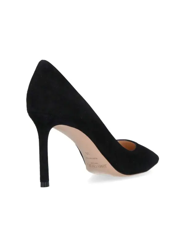 JIMMY CHOO Romy 85 Leather Pumps - Black