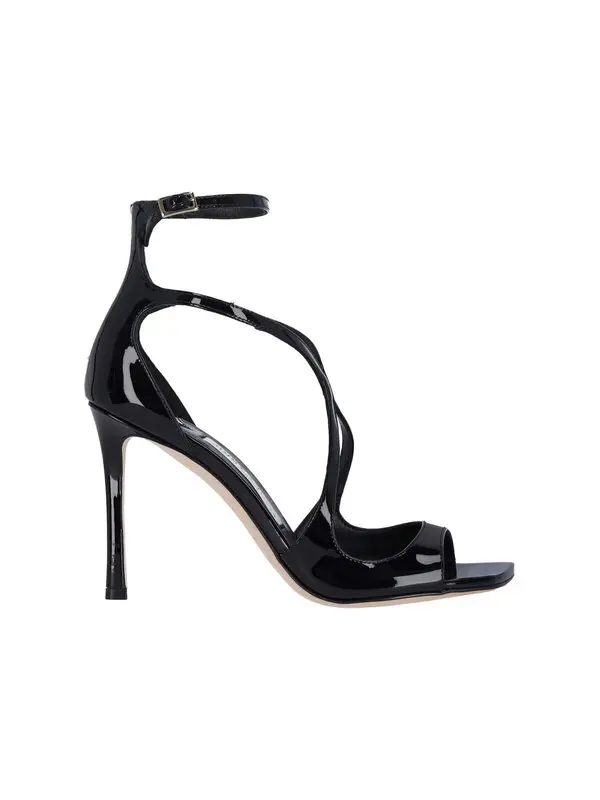 JIMMY CHOO Azia 95 Stiletto Sandals - Black